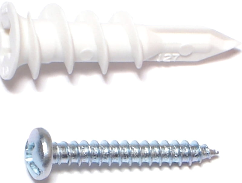 Midwest Fastener 10424 Ancor Self-Drilling Plastic Drywall Anchors With ...