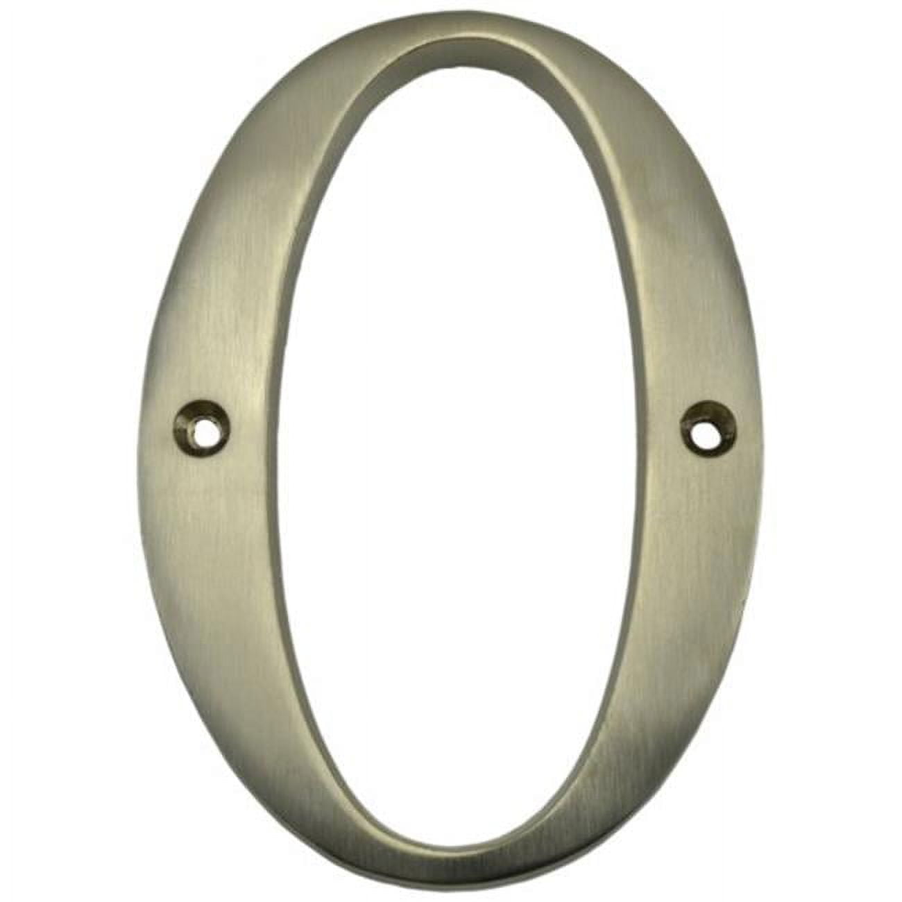 Midwest Fastener 360060 4 in. - 0 Nickel & Chrome House Numbers - 3 ...