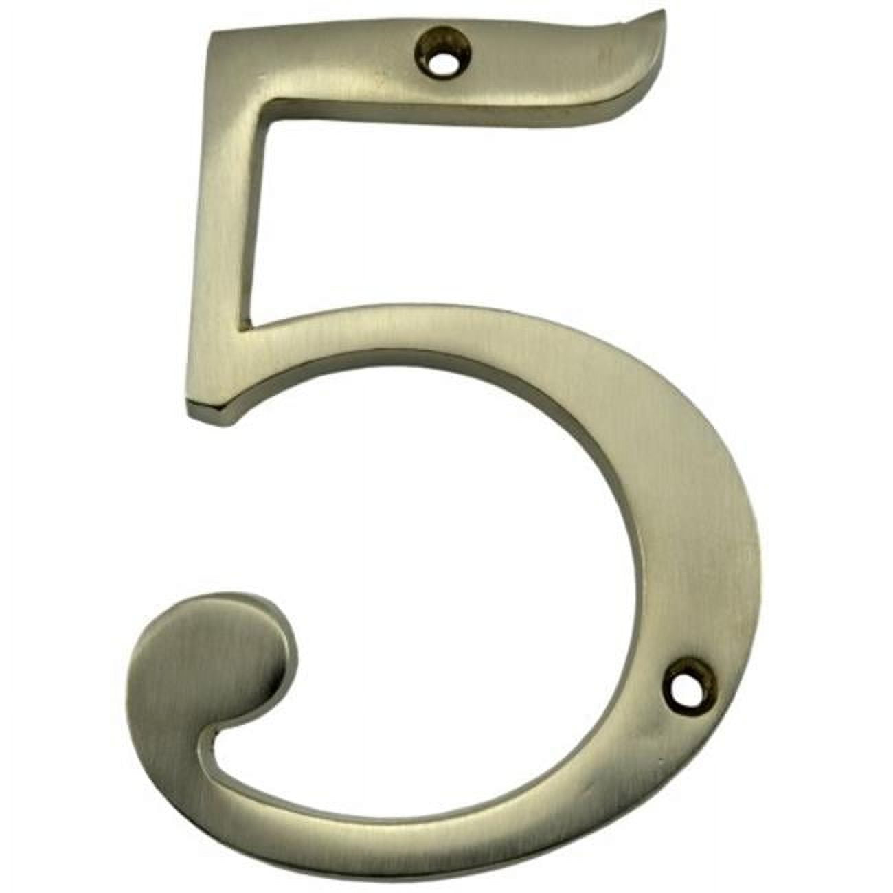 Midwest Fastener 360065 4 in. - 5 Nickel & Chrome House Numbers - 3 ...