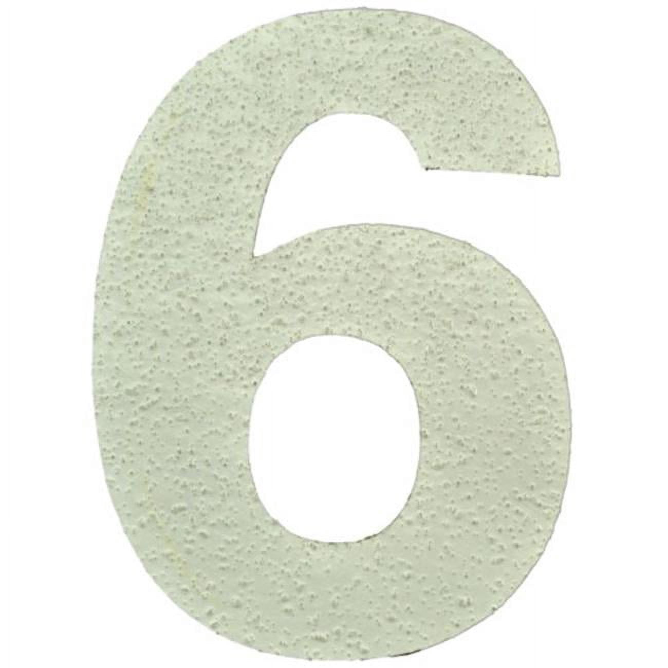 Midwest Fastener 360082 4 in. - 6 Reflective Concrete Numbers - 3 Piece ...
