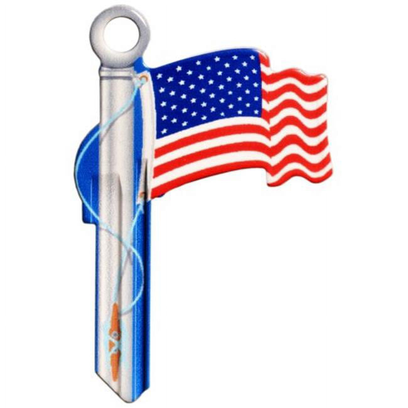 Midwest Fastener 373980 KW1 & American Flag American Flag Key Blank - 5 ...