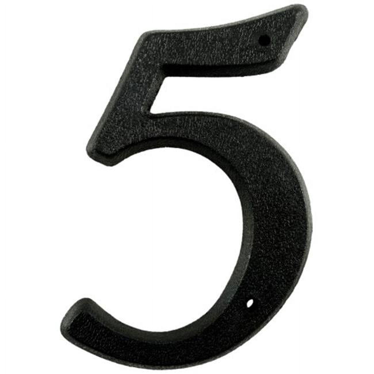 5.25" - "5" Black Plastic House Numbers - Walmart.com