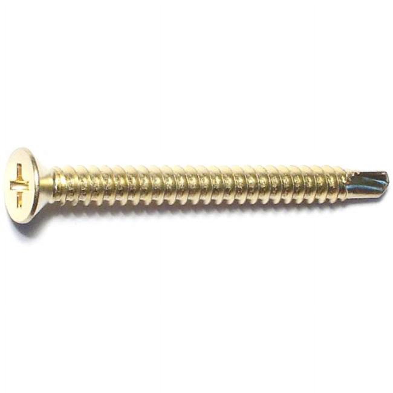 Midwest Fastener 51684 10 x 2 Phillips Flat Self-Drilling Screws - 100 ...