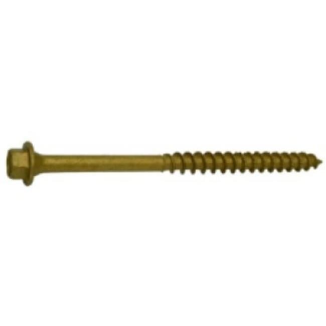 Midwest Fastener 52551 0.25 x 4 in. Star Drive Hex Timber Screw, Tan ...