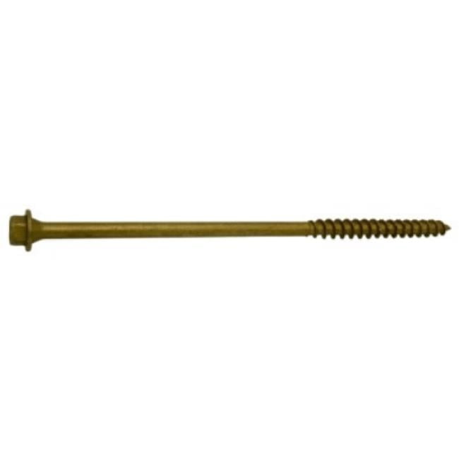 Midwest Fastener 52552 0.25 x 6 in. Saber Drive Hex Timber Screw, Tan ...