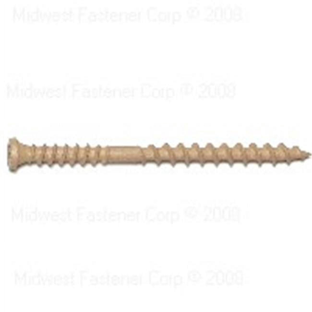 Midwest Fastener 9681 10 x 2.5 Composite Deck Tan Screws - 2000 Piece ...