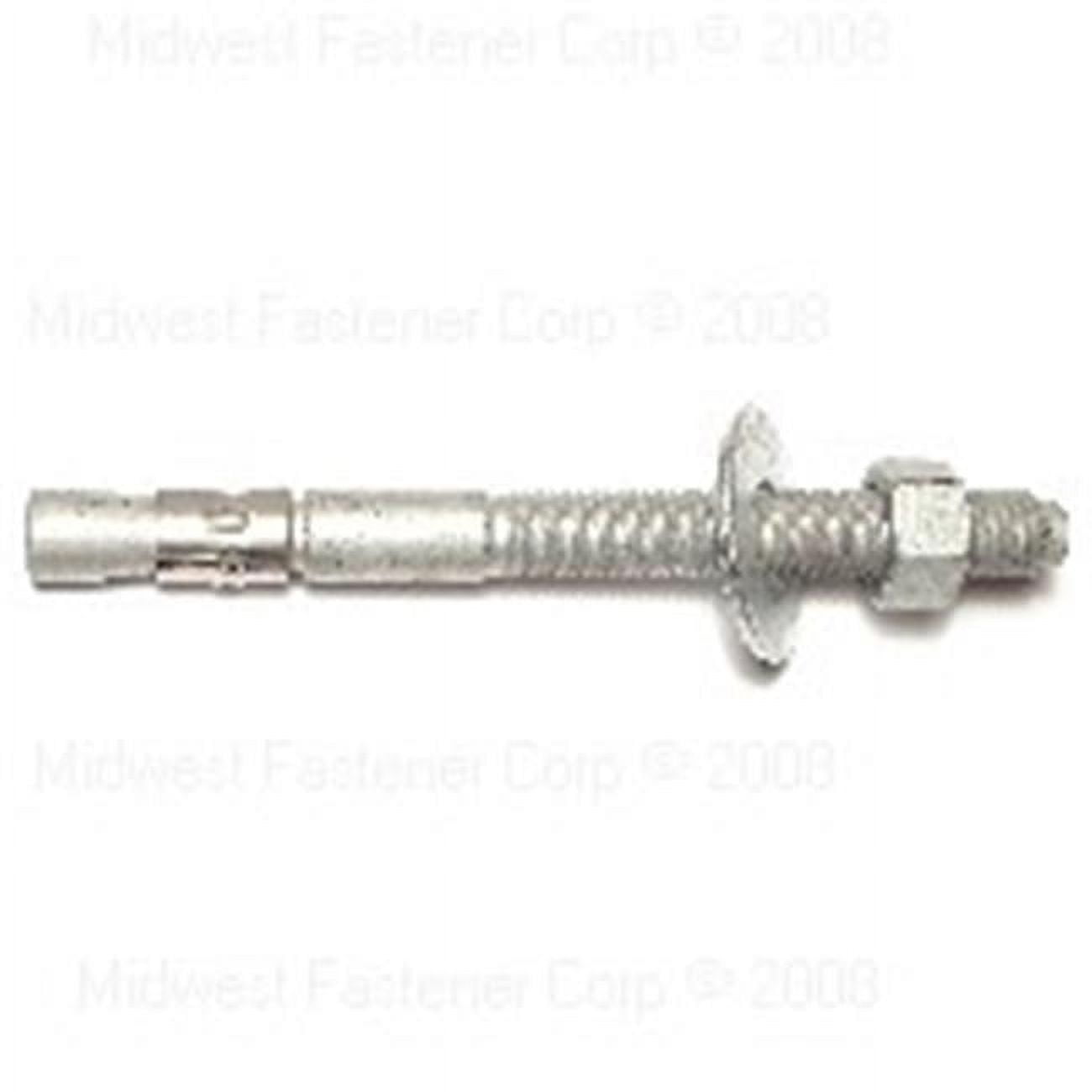 Midwest Fastener 9756 0.62 x 7 Hot-Dipped Galvanized Wedge Anchors - 10 ...