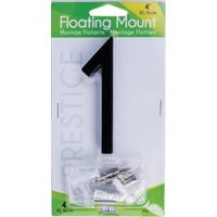 Midwest Fastener Hy-Ko Black Floating Mount House Number 4" BLK FLOAT ...