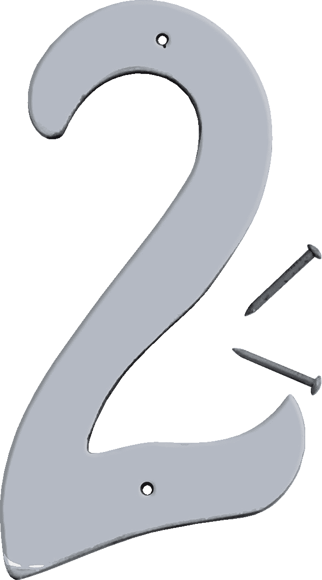 Midwest Fastener Hy-Ko Satin Nickel House Number - Single Pack ...
