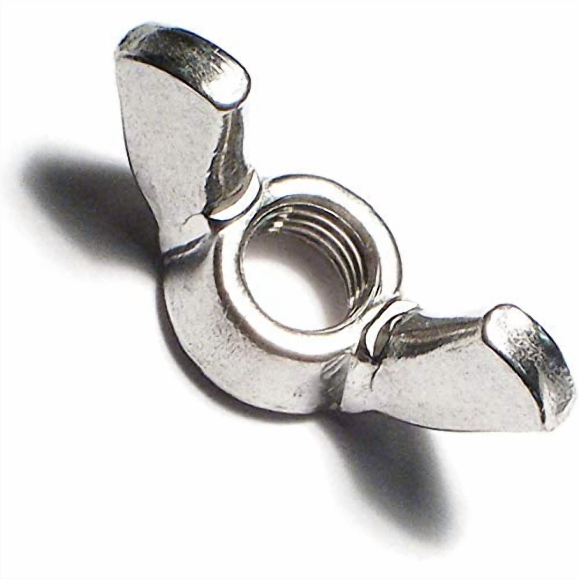 Midwest Fastener MF33812 0.31-24 Stainless Wing Nut - 6 Piece - Walmart ...