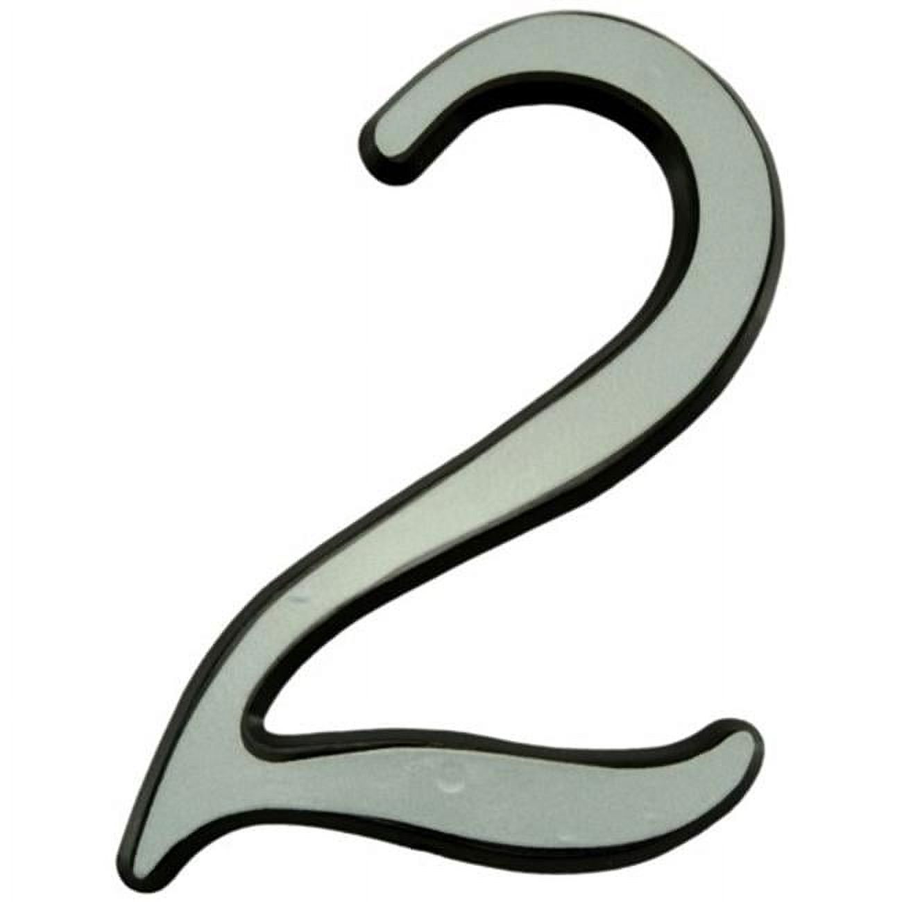 Midwest Fastener MF360109 4 in. - 2 White Reflective House Numbers - 3 ...