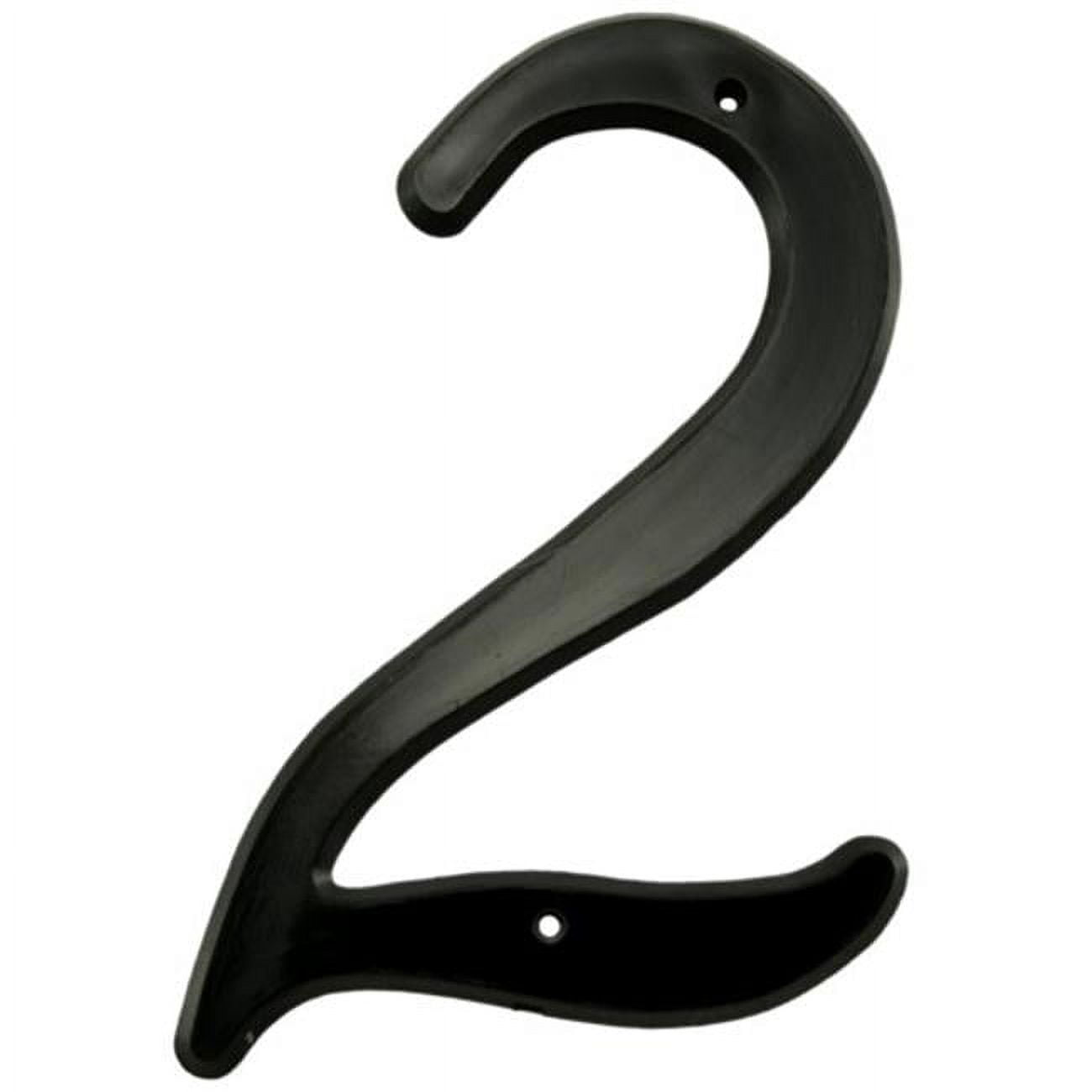 4" - "2" Black Plastic Reflective House Numbers - Walmart.com