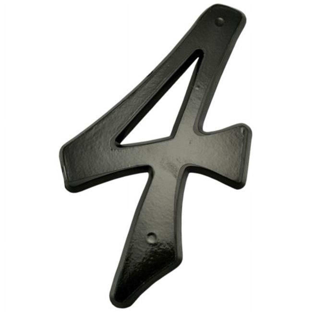 Midwest Fastener MF360121 4 in. - in. 4 Black Reflective House Numbers ...
