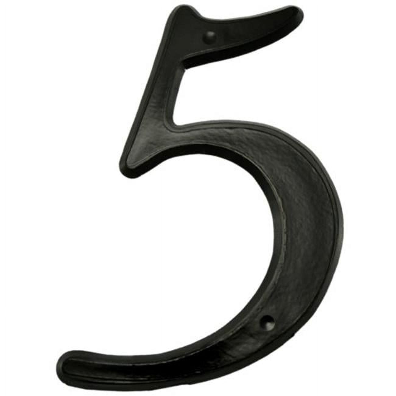 Midwest Fastener MF360122 4 in. - 5 Black Reflective House Numbers - 3 ...