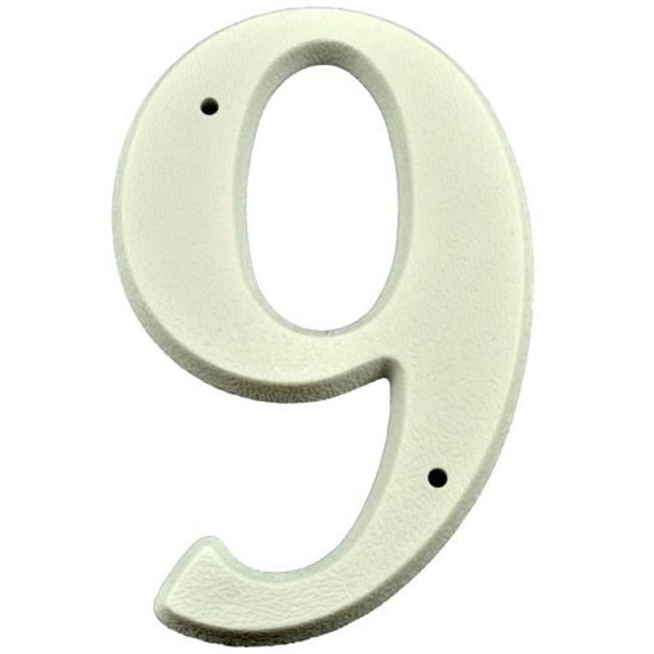 Midwest Fastener MF360180 5.25 in. - 9 White House Numbers - 3 Piece ...