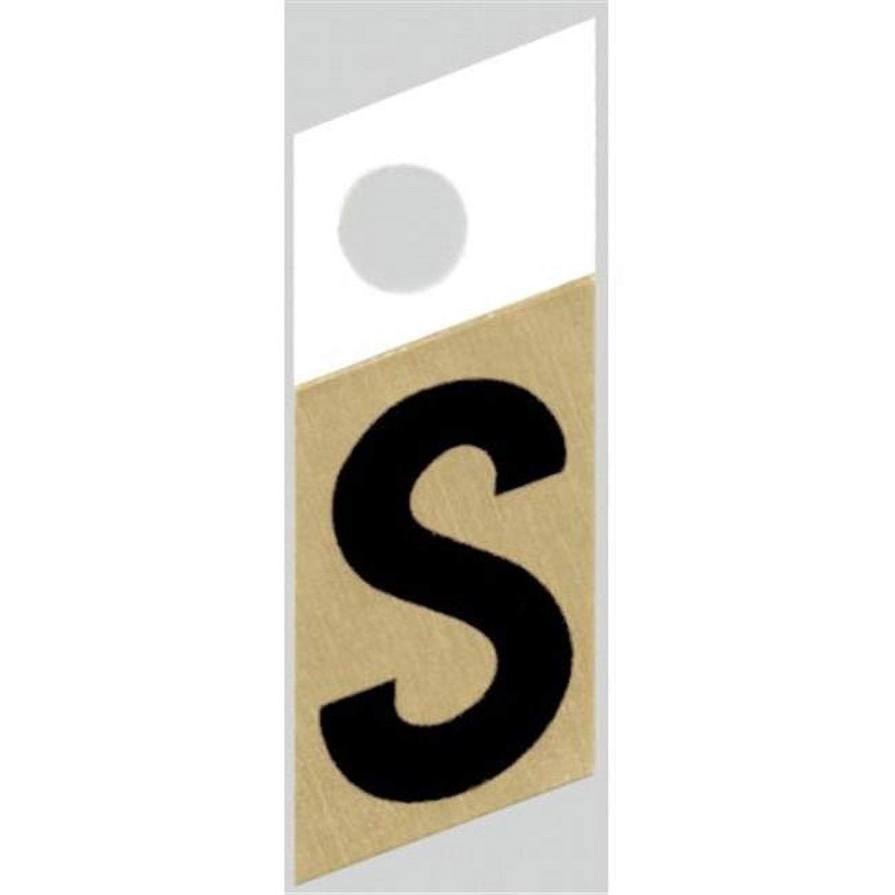 Midwest Fastener MF393019 1 in. - S Slanted Black & Gold Letters - 12 ...