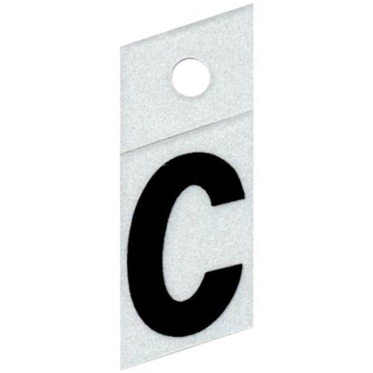 Midwest Fastener MF393223 1 in. - C Slanted Black Reflective Letters ...