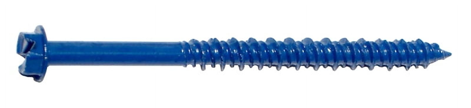 Midwest Fastener 09263 Masonry Screw, 3/16 in Dia, 2-3/4 in L, Steel ...
