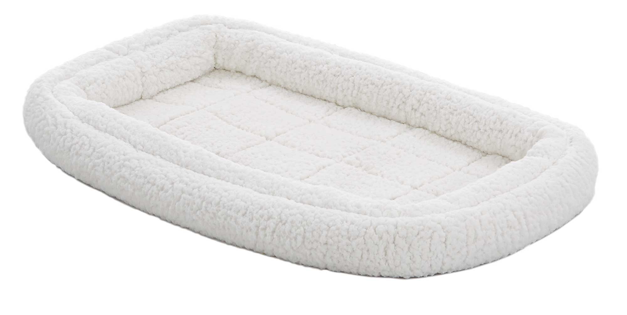Midwest Homes for Pets QuietTime Double Bolster Dog Bed & Crate Mat ...