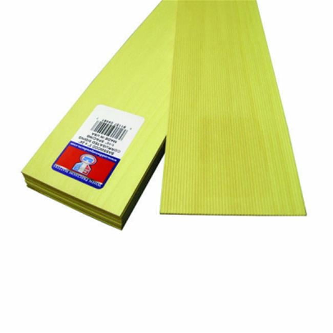 Midwest Products 4402 Basswood Pack of 15 - 0.10 in. Thickness - 4 x 24 ...