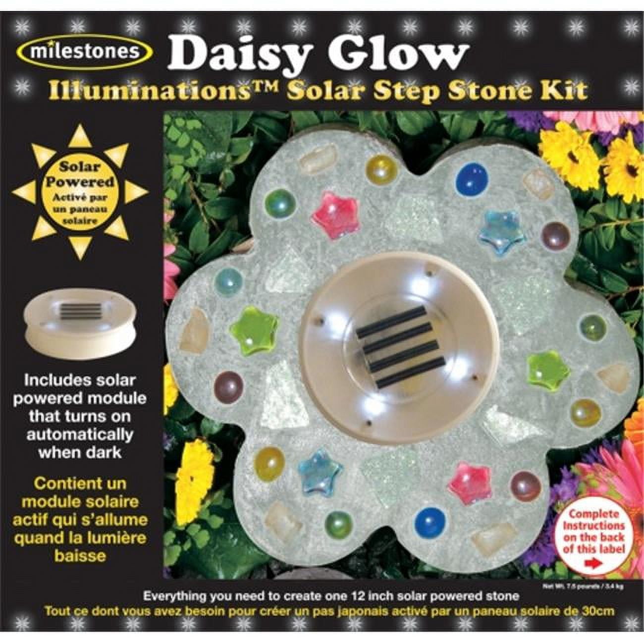 Midwest Products 90115201 Solar Step Stone Kit-Daisy Glow - Walmart.com