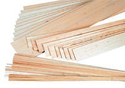 Midwest Products Balsa Wood Strips - 30 Pieces, 1/8" x 1/4" x 36 ...