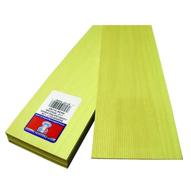 Midwest Products Co. Basswood Sheets 1/16x3x24 10 MID4302 Wood Building ...
