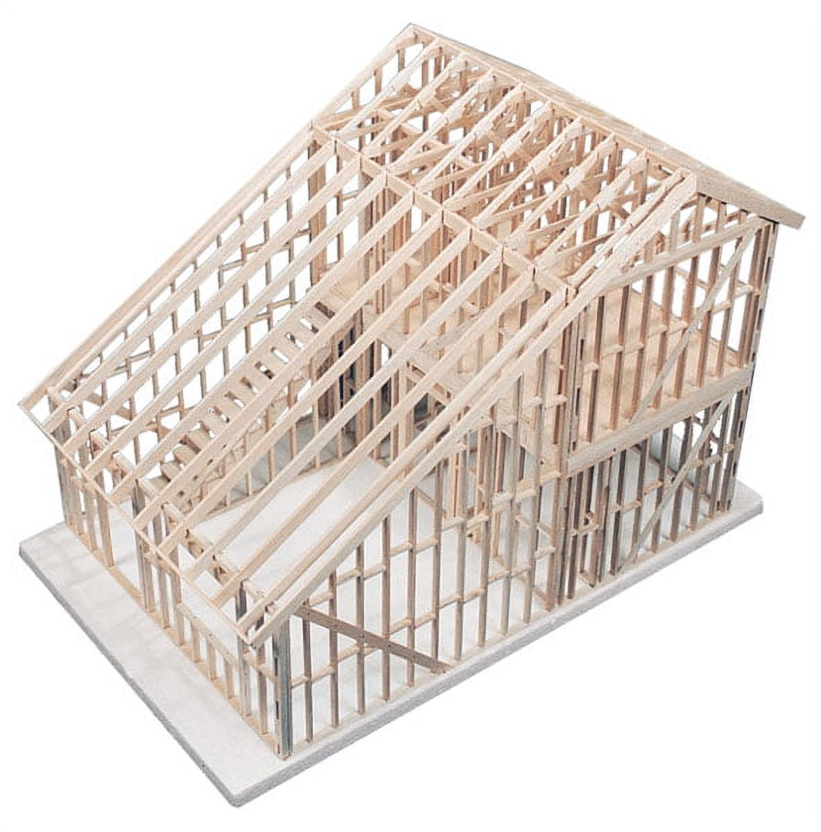 Midwest Products House Structure Model Building Kits with Grades Wood ...