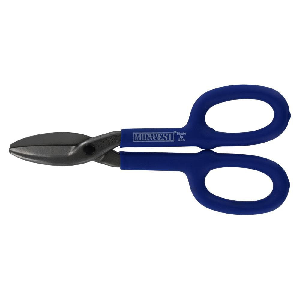 Midwest Snips® MWT-87S Kush-N-Kote® Forged Blade Tinner Snip, Straight ...