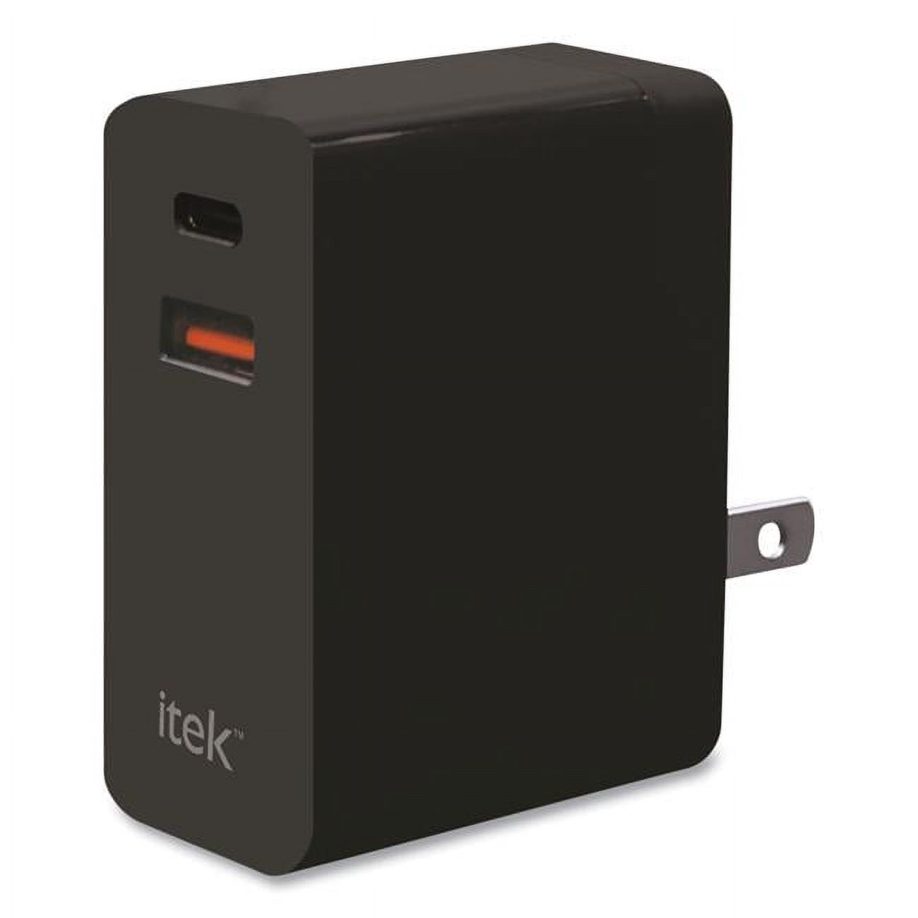 Itek Wall Charger, 38 W, USB-C, Black (PDWC241812) - Walmart.com