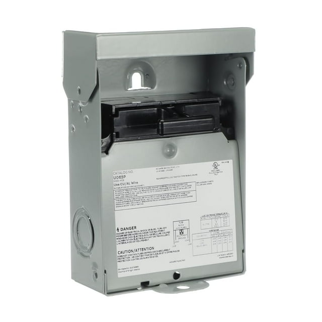 Midwest U065P Disconnect Switch, A/C, Pull Out, 60A, Single Phase, 120/240VAC, NEMA 3R Non ...