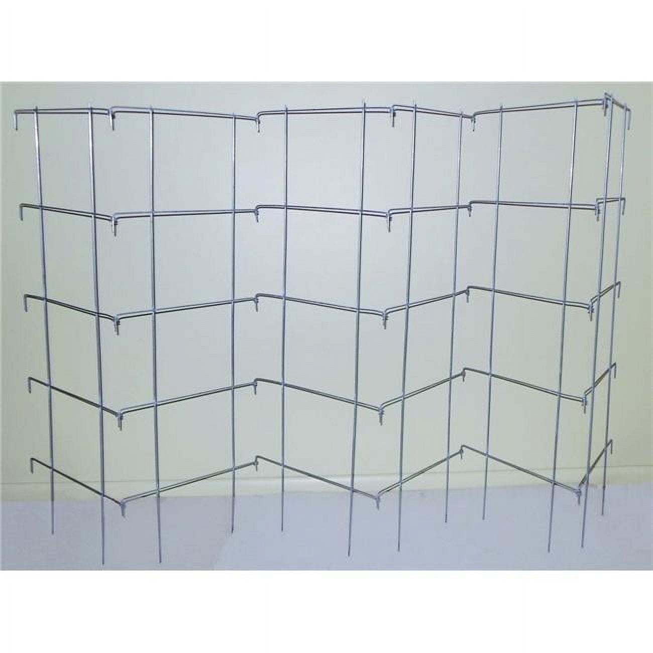 Midwest Wire Works 70 in x 40 in Galvanized Steel Collapsible Pea Fence ...