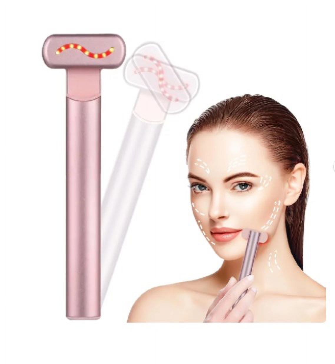 Mieauty 4-in-1 Microcurrent Facial Rejuvenate Tool, Red Light Therapy ...