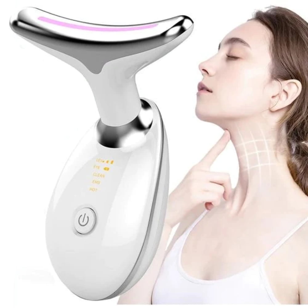 Mieauty 7 Color LED Neck Facial Device,Red Light Therapy for Face,Neck ...