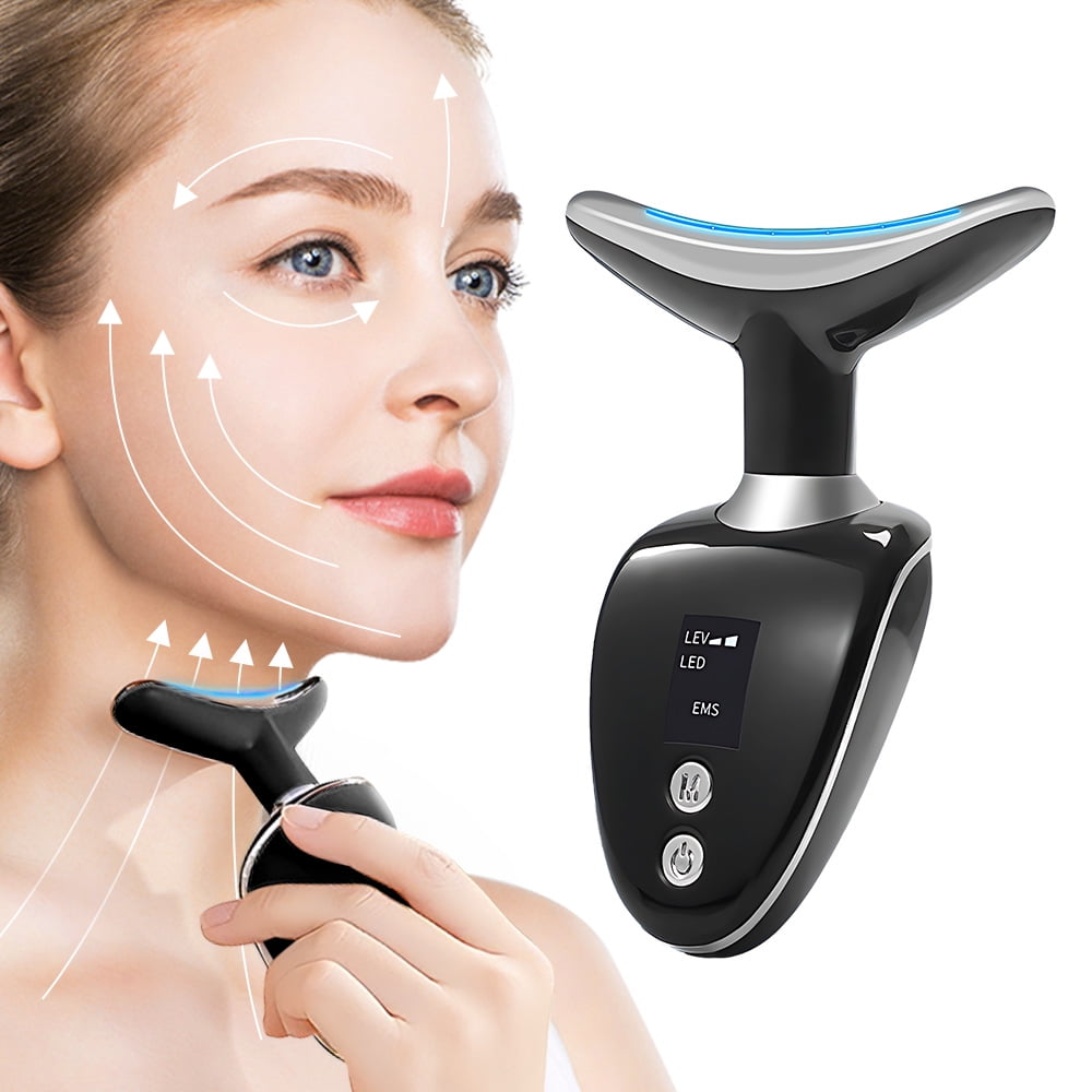 Neck Face Massager, Neck Face Firming Wrinkle Removal Tool with 3 Modes ...