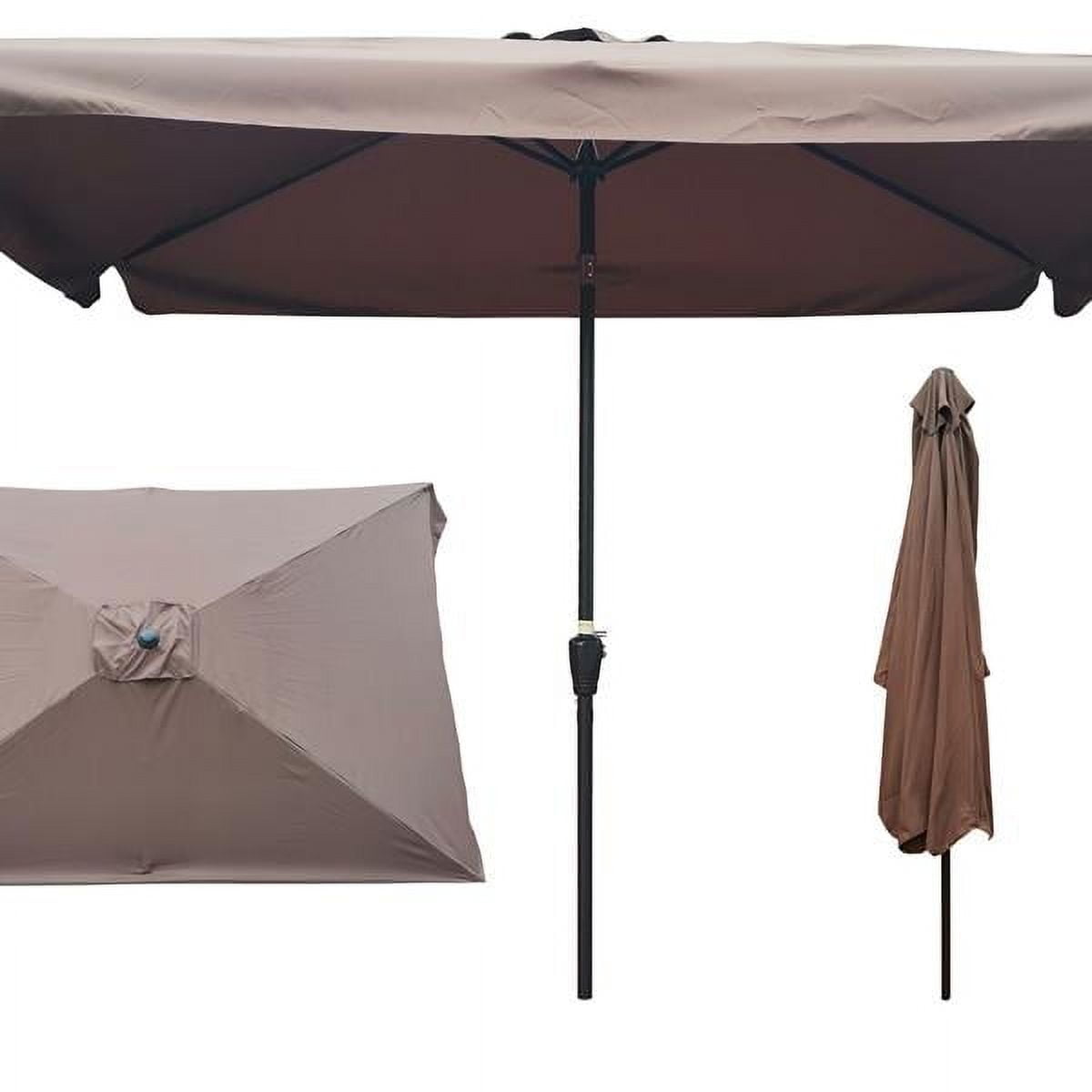 Miekor 10 x 6.5ft Rectangular Patio Umbrella Outdoor Market Umbrellas ...