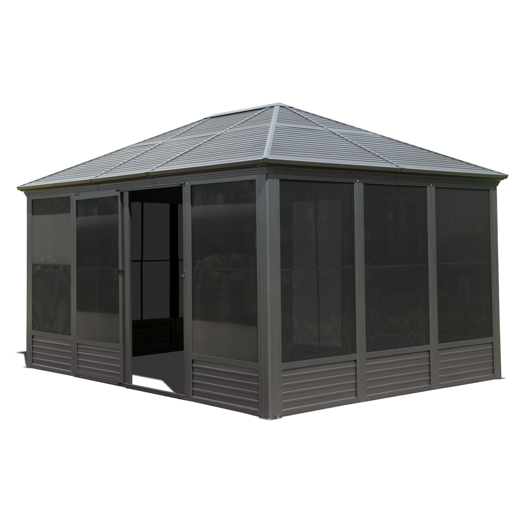 Miekor 11.2x14.6FT Sunroom, Four Season Solarium Aluminum Hardtop ...