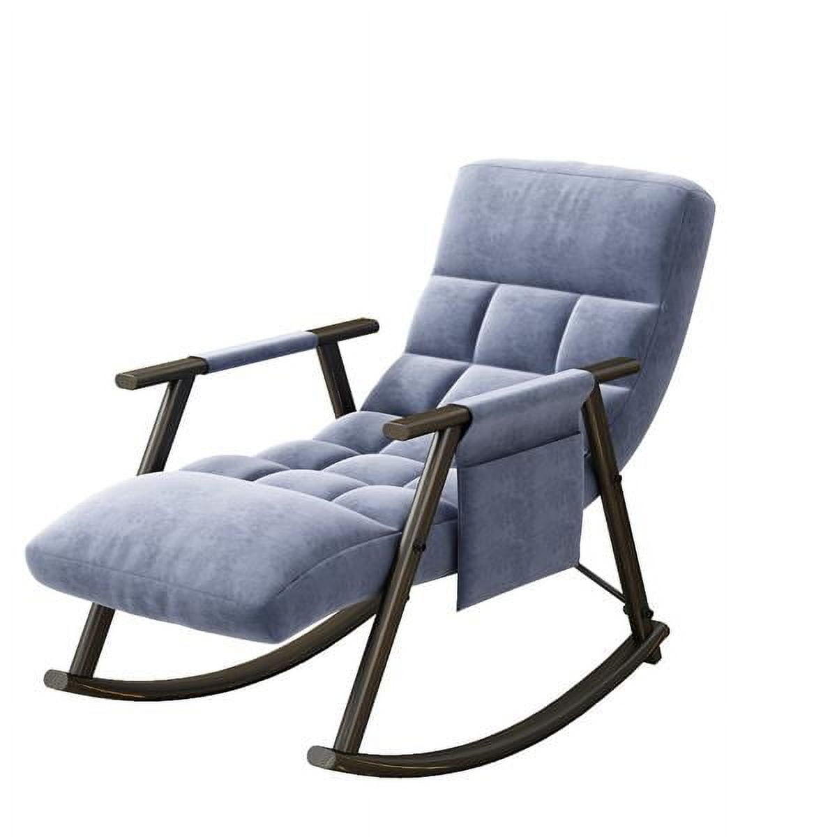 Miekor Casual folding rocking chair upholstered, lounge rocking chair ...