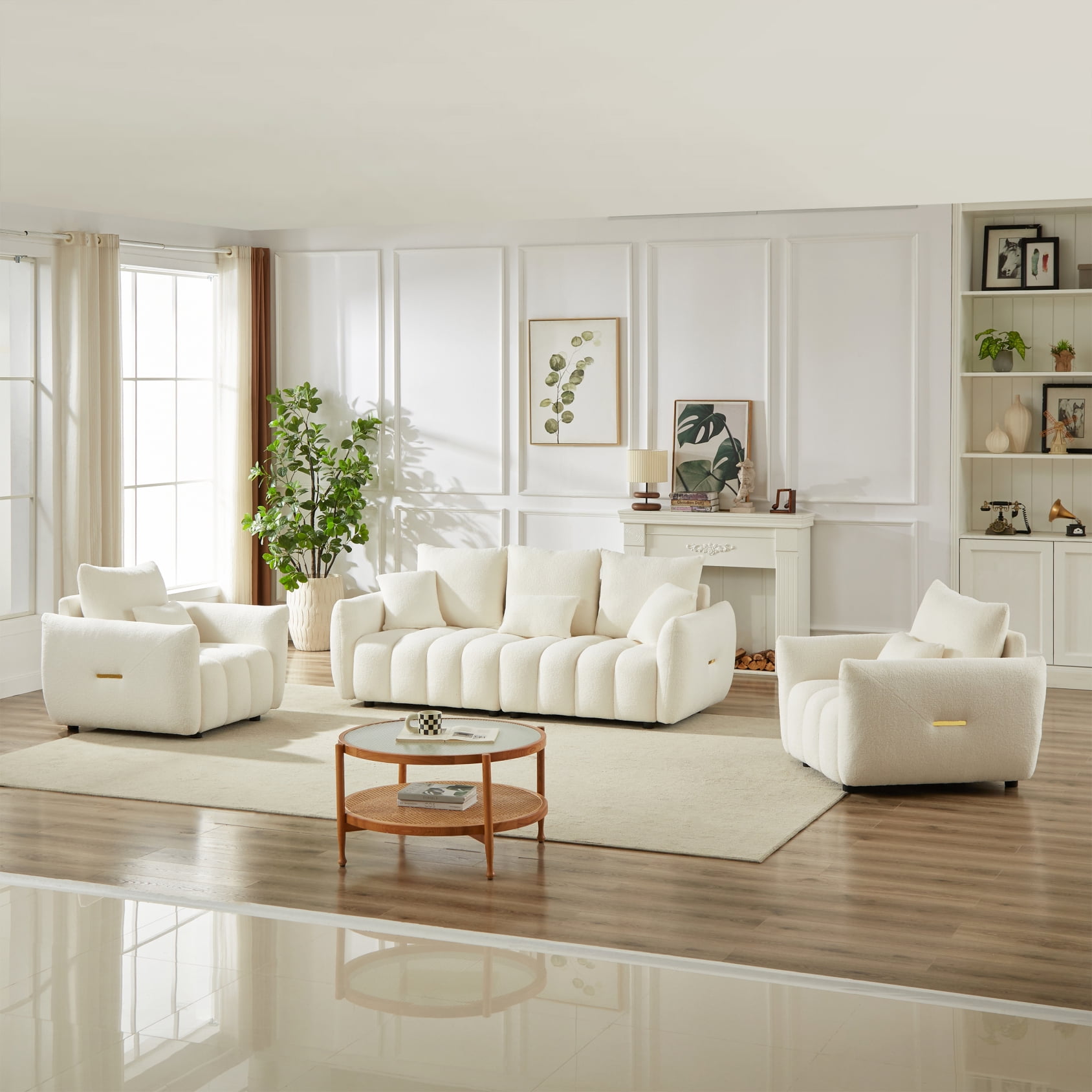 Miekor Furniture 3 Seater + 1 Seater +1 Seater, Combo Sofa Modern ...