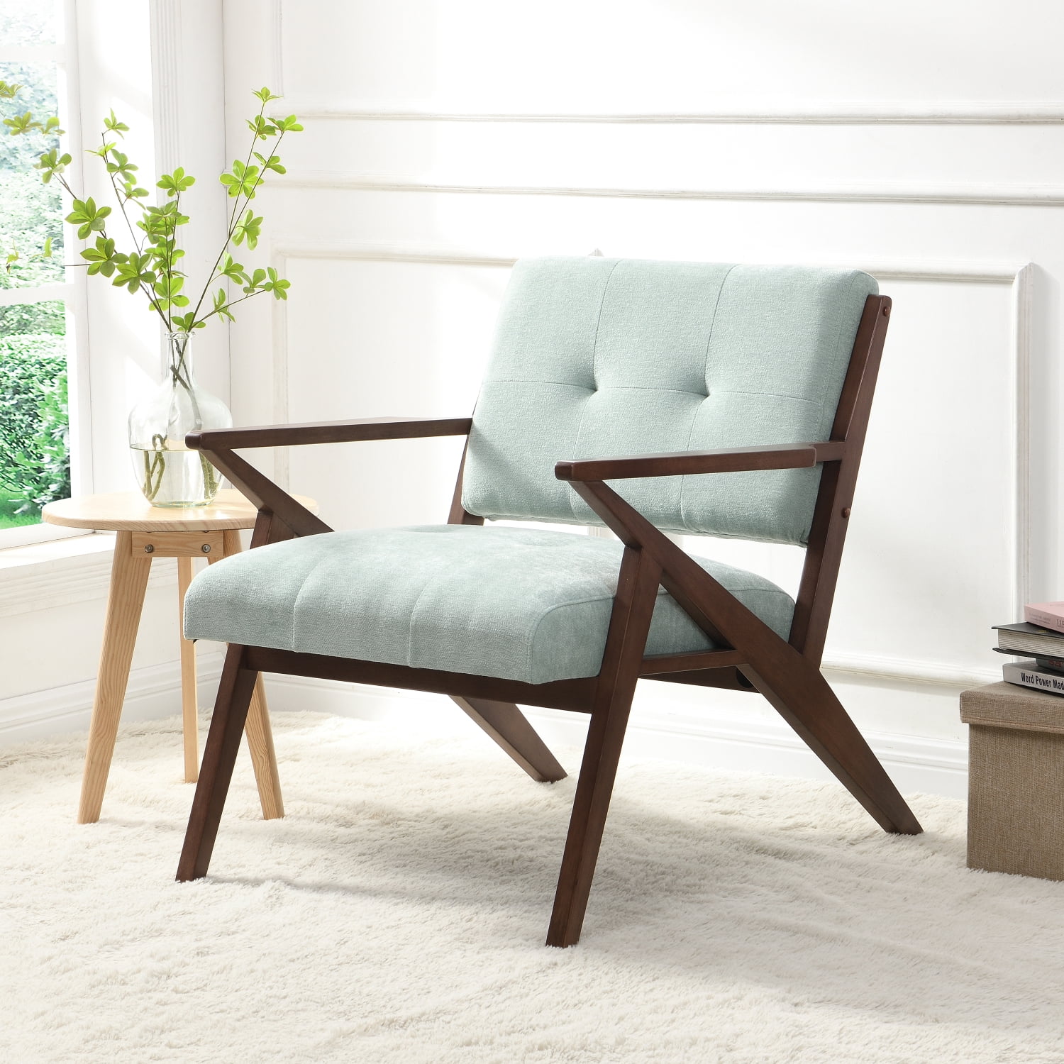 Miekor Furniture 30" Mid-Century Modern Accent Chair with Plush ...