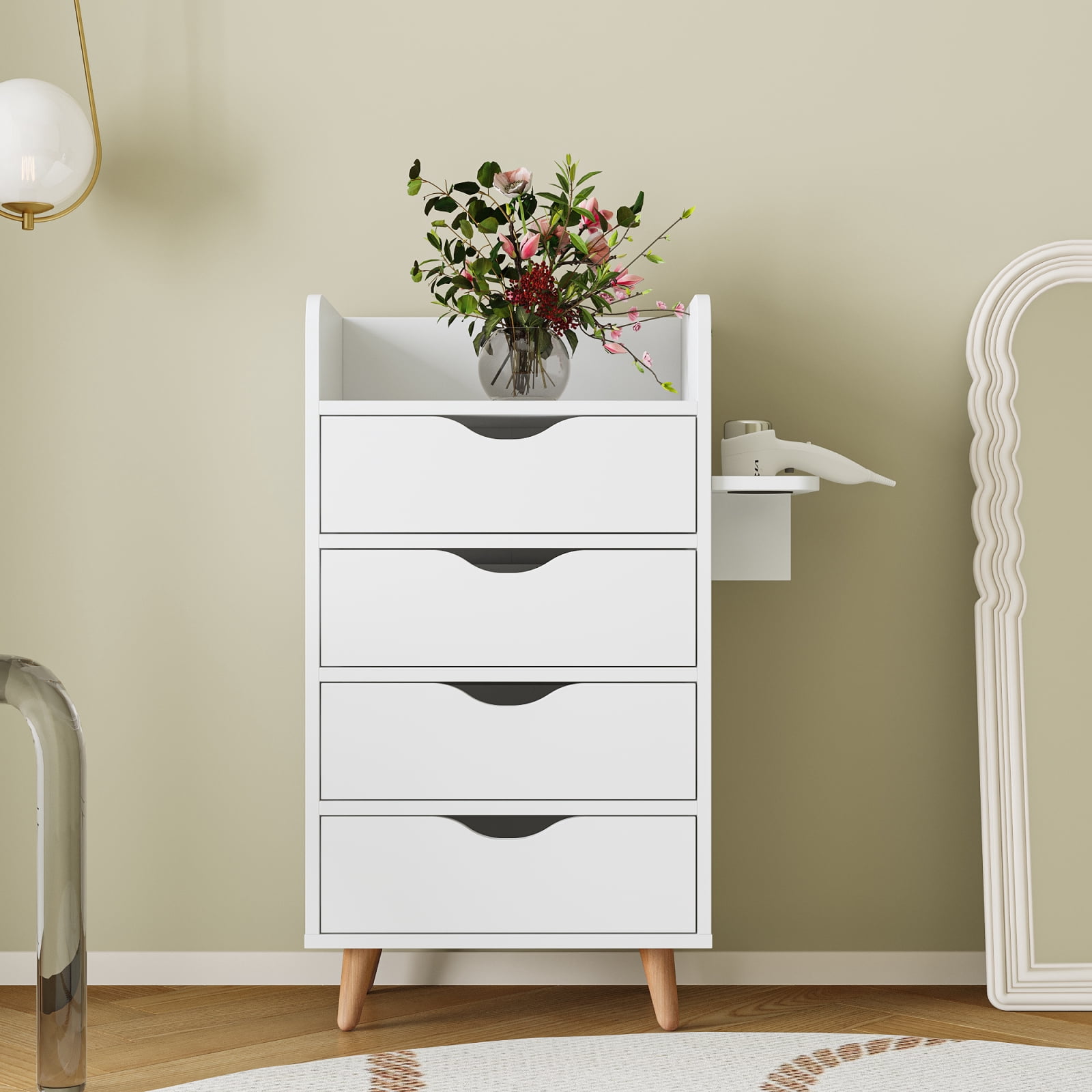 Miekor Furniture 4 -Layer Salon Storage Cabinet,Beauty Barber Salon ...