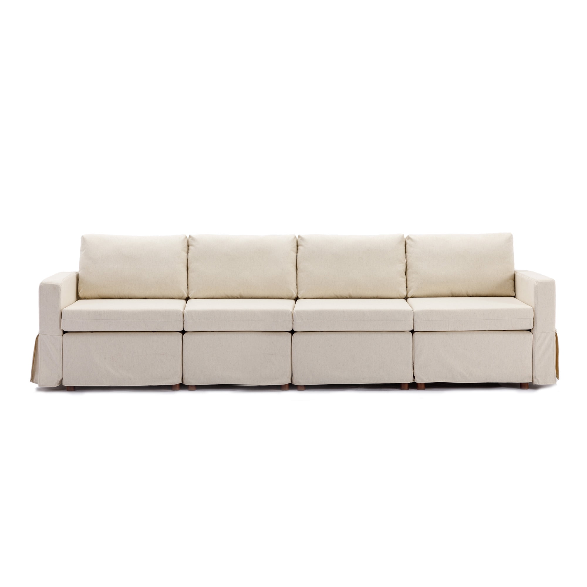 Miekor Furniture 4 Seat Module Sectional Sofa Couch, Seat Cushion And ...