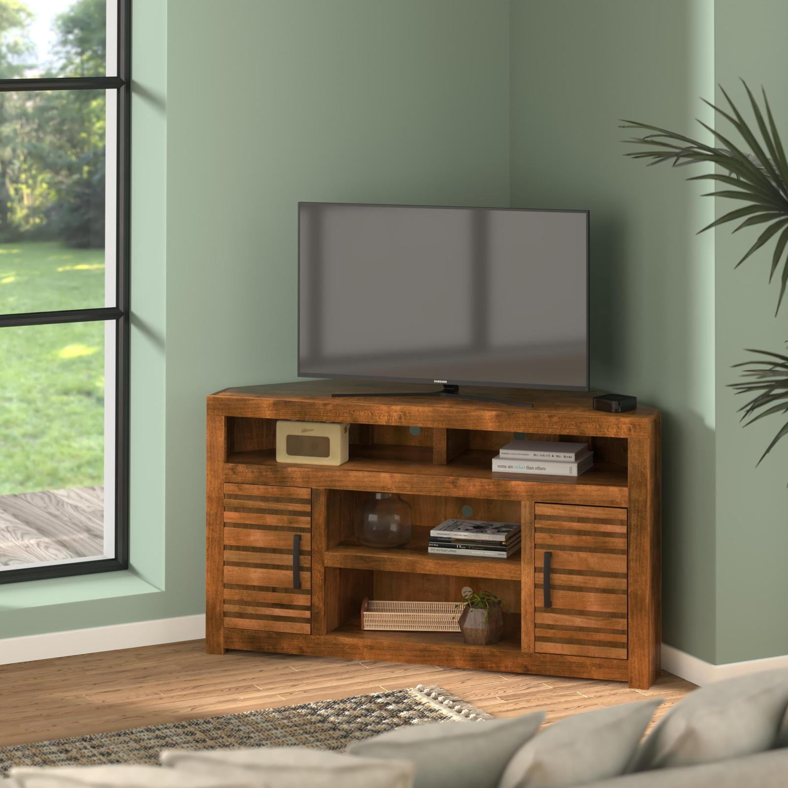 Miekor Furniture 52 inch Corner TV Stand Console for TVs up to 55 ...