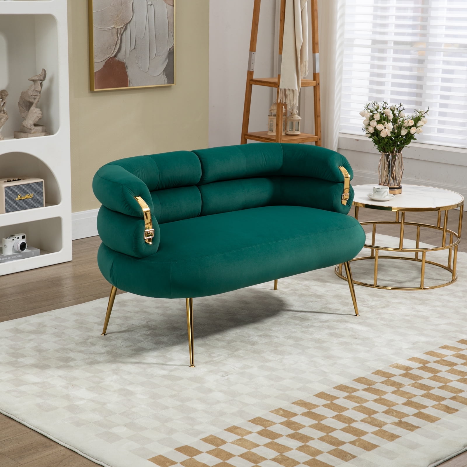 Miekor Furniture Accent Chair, leisure chair with Golden feet 116809 ...