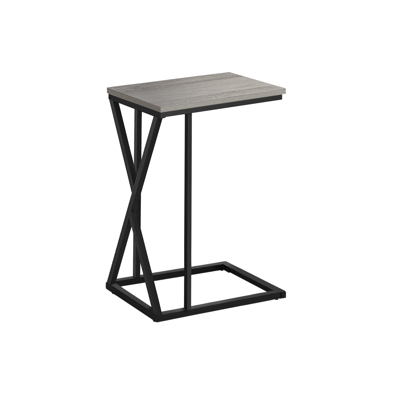 Miekor Furniture Accent Table, C-shaped, End, Side, Snack, Living Room ...