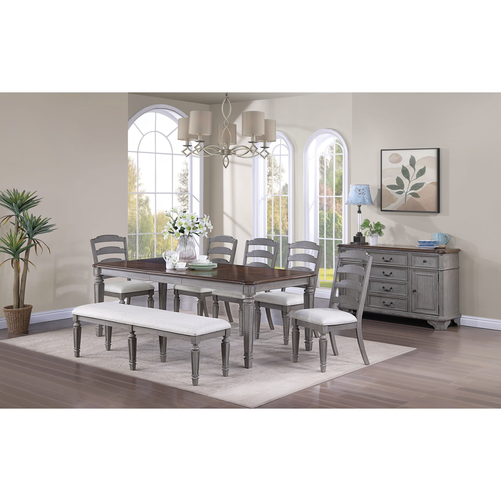 Miekor Furniture Beautiful Kitchen Contemporary 8pc Dining Set Dining ...