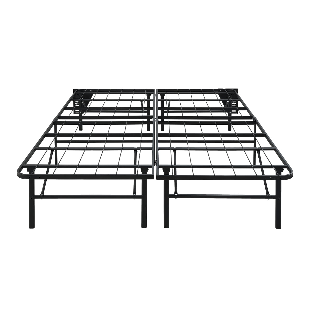 Miekor Furniture Black Metal Platform Foldable Bed Frame Full Size ...