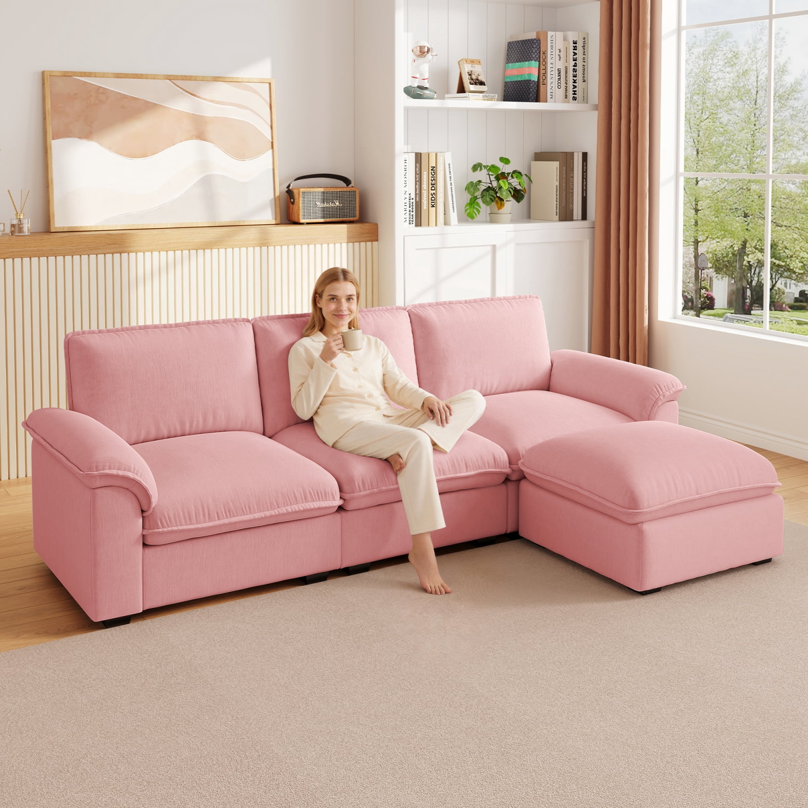 Miekor Furniture Cloud Couch Sectional for Living Room L Shaped Couch ...