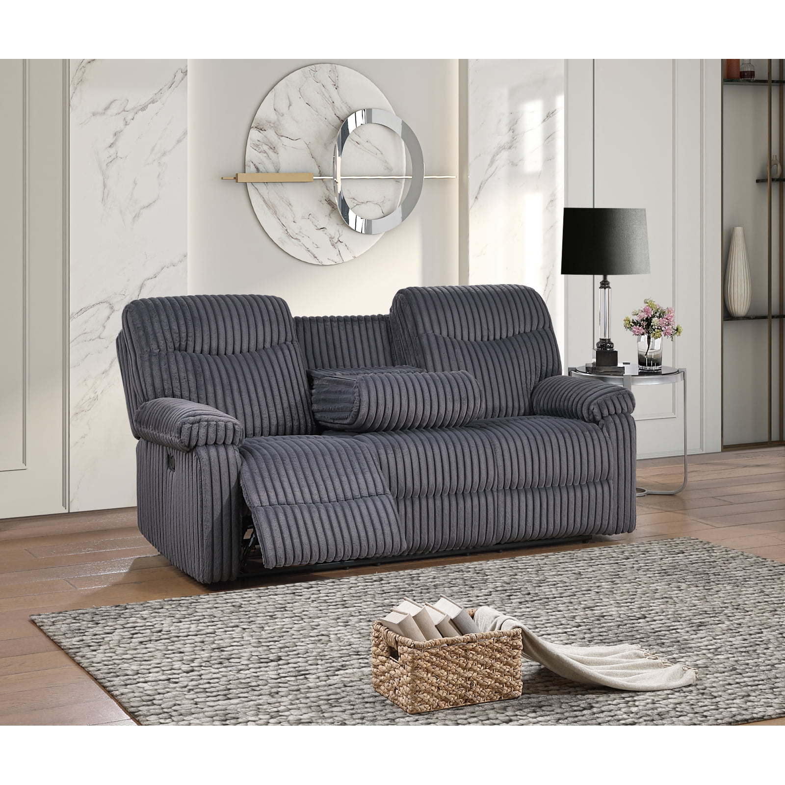 Miekor Furniture Comfy G00880A-RS Sofa , Gray No.4938 - Walmart.com