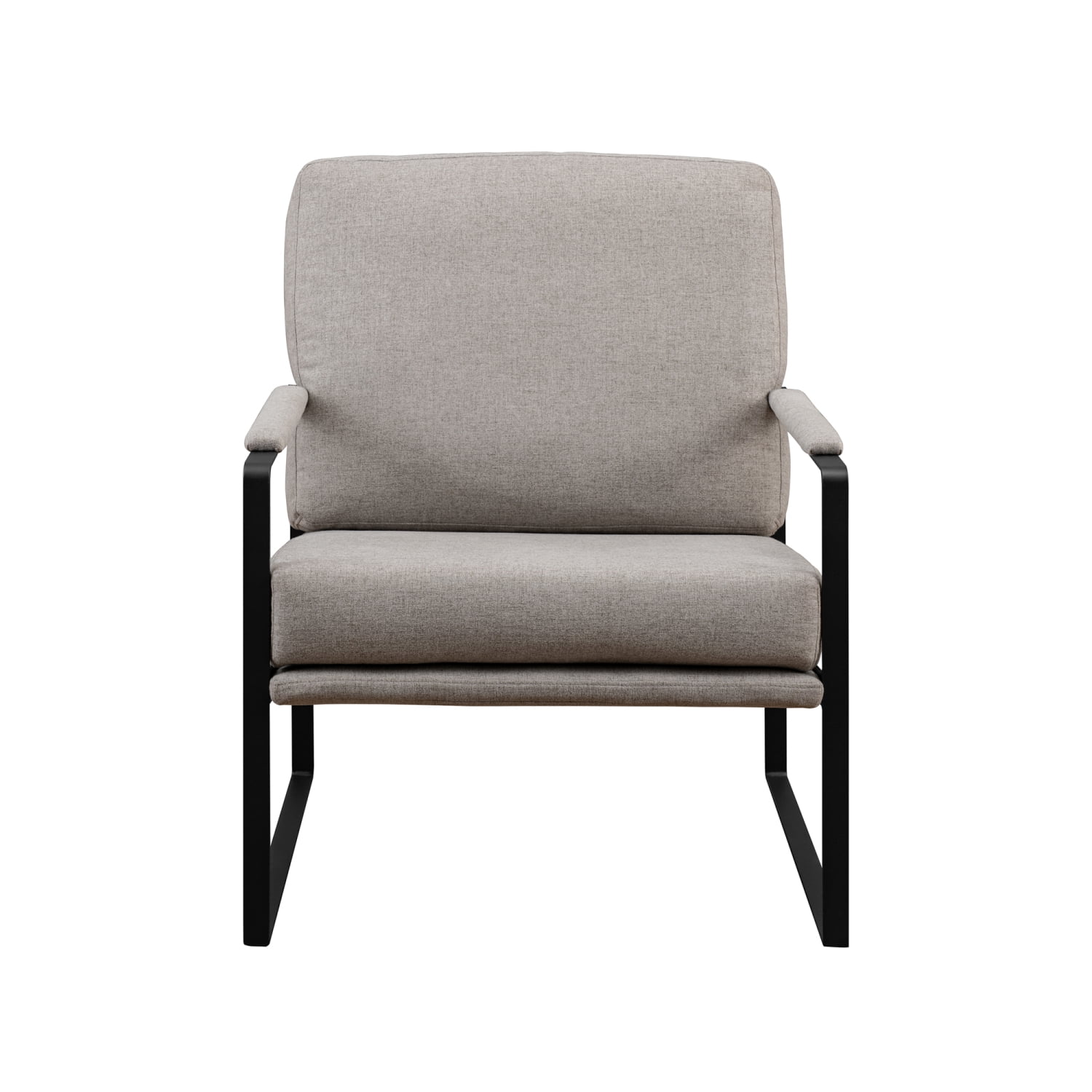 Miekor Furniture Contemporary Square Metal Frame Accent Chair ...